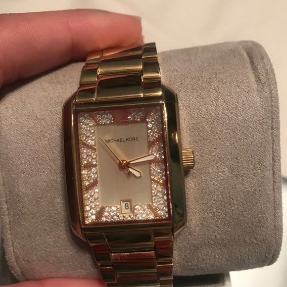 Michael Kors | Accessories | Michael Kors Square Faced Watch | Poshmark